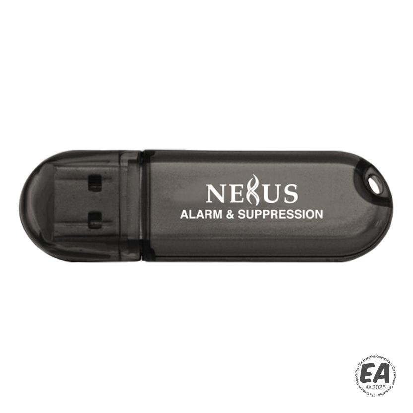 Customized Glendale Black Translucent Oval USB Drive 1GB | Promotional ...