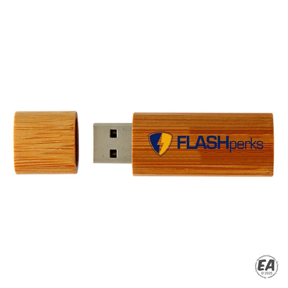 Customized Bonnie Carbonized Bamboo Curved-Edge USB Drive 8GB ...