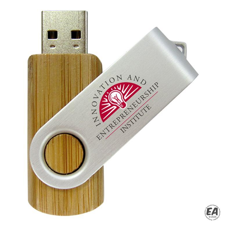 Promotional Batavia Carbonized Bamboo Swivel USB Drive 1GB | Customized ...
