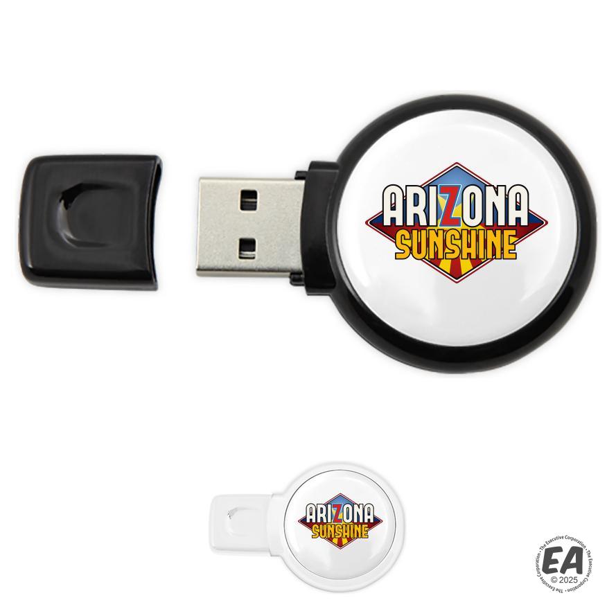 Branded Moosehart Round Dome Logo Showcase USB Drive 4GB | Promotional ...