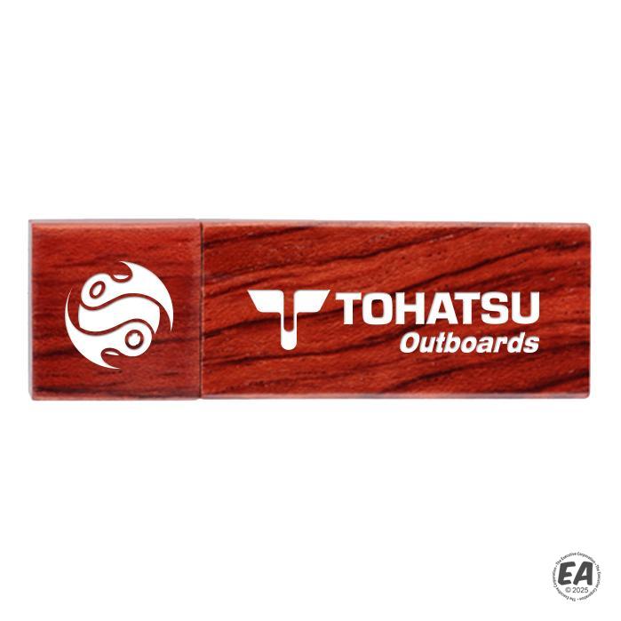 Customized Elburn Mahogany USB Flash Drive 1GB | Promotional Flash ...