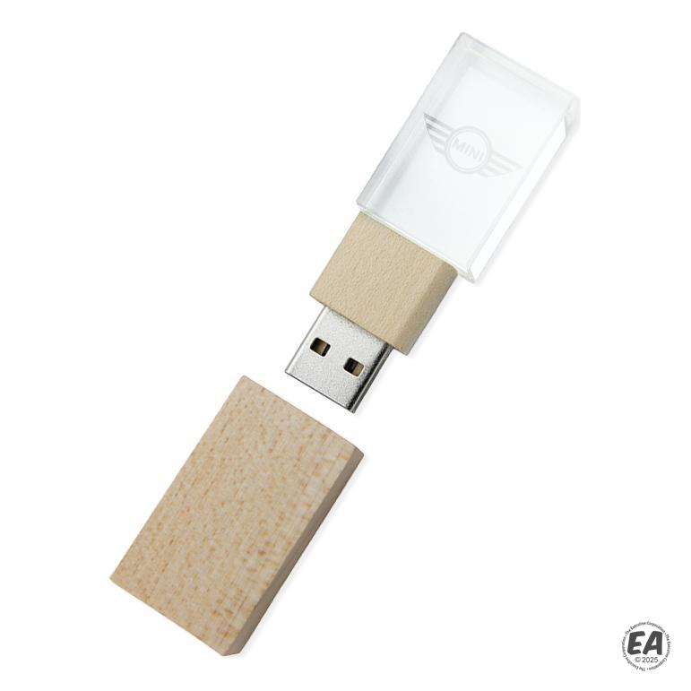 Promotional Northville Light Up Wooden Crystal USB Drive 1GB | Custom ...