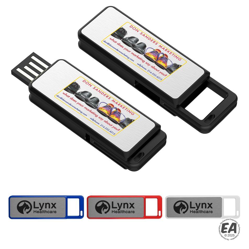 Promotional Toluca Spring Metal Face USB Flash Drive 16GB | Customized ...