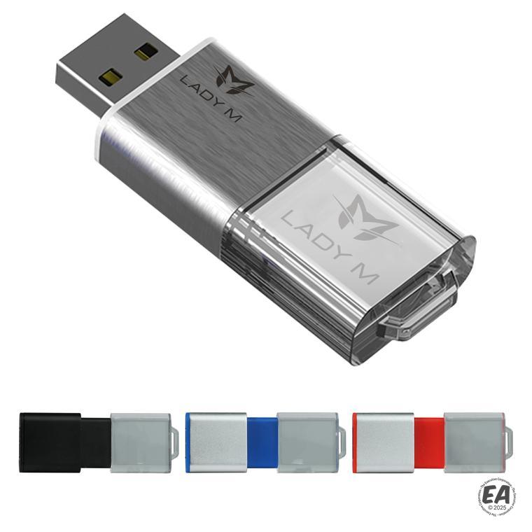 Branded Leonore Laser Light Acrylic Slide USB Drive 4GB | Promotional ...