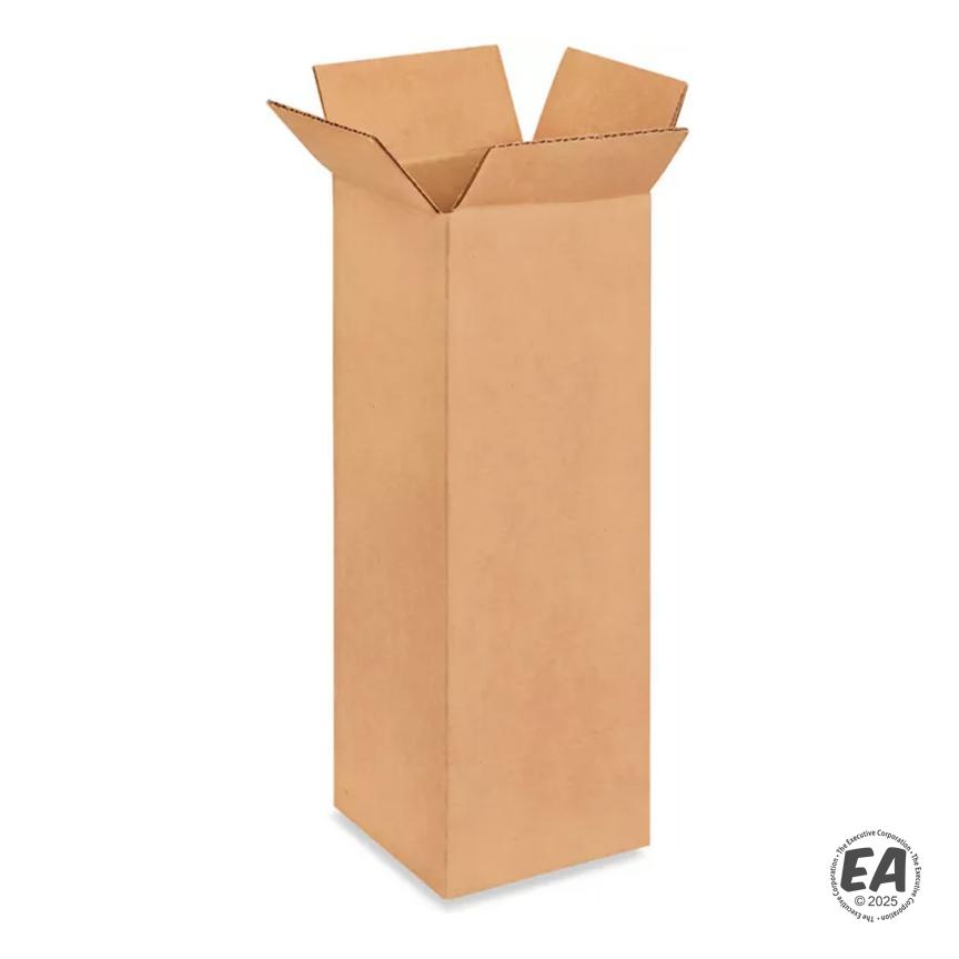 Customized Kraft Shipping Box 4x4x12 | Promotional Mailer Boxes ...