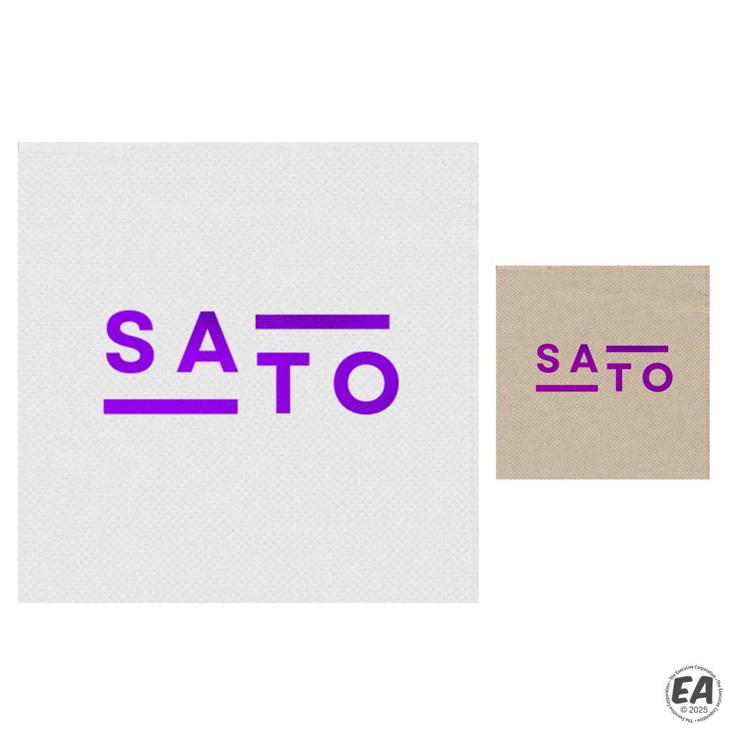 Customized FashnPoint Mini Beverage Napkin 4x4 - Foil Stamped ...