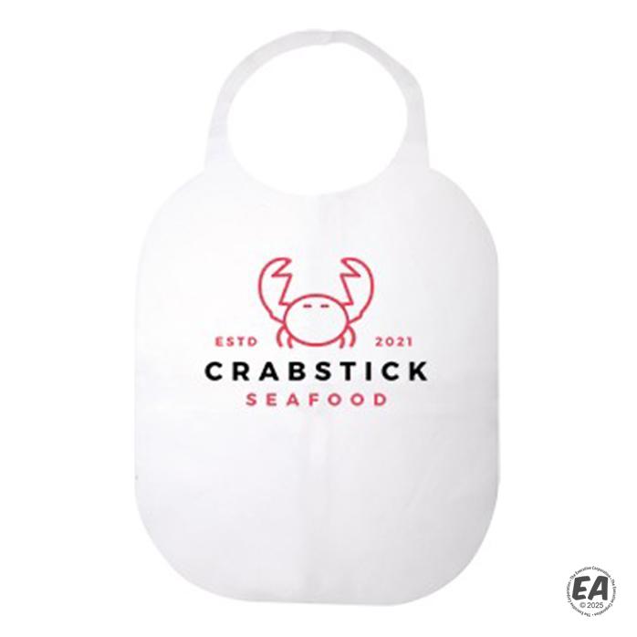Promotional Disposable White Lobster Bib 18x20 | Custom Baby Bibs ...