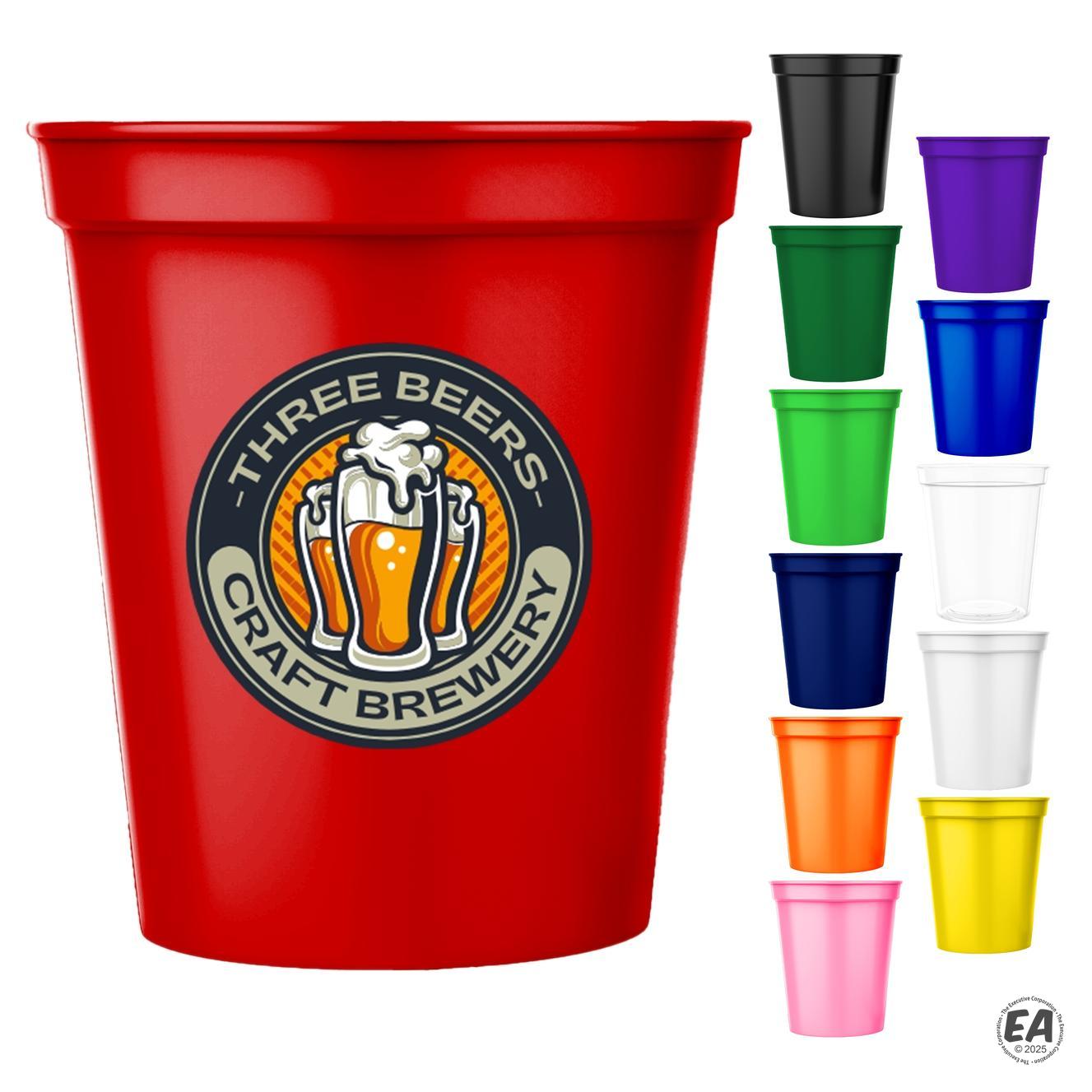 Customized 16 oz. Stadium Cup - Full Color | Promotional Plastic Cups ...
