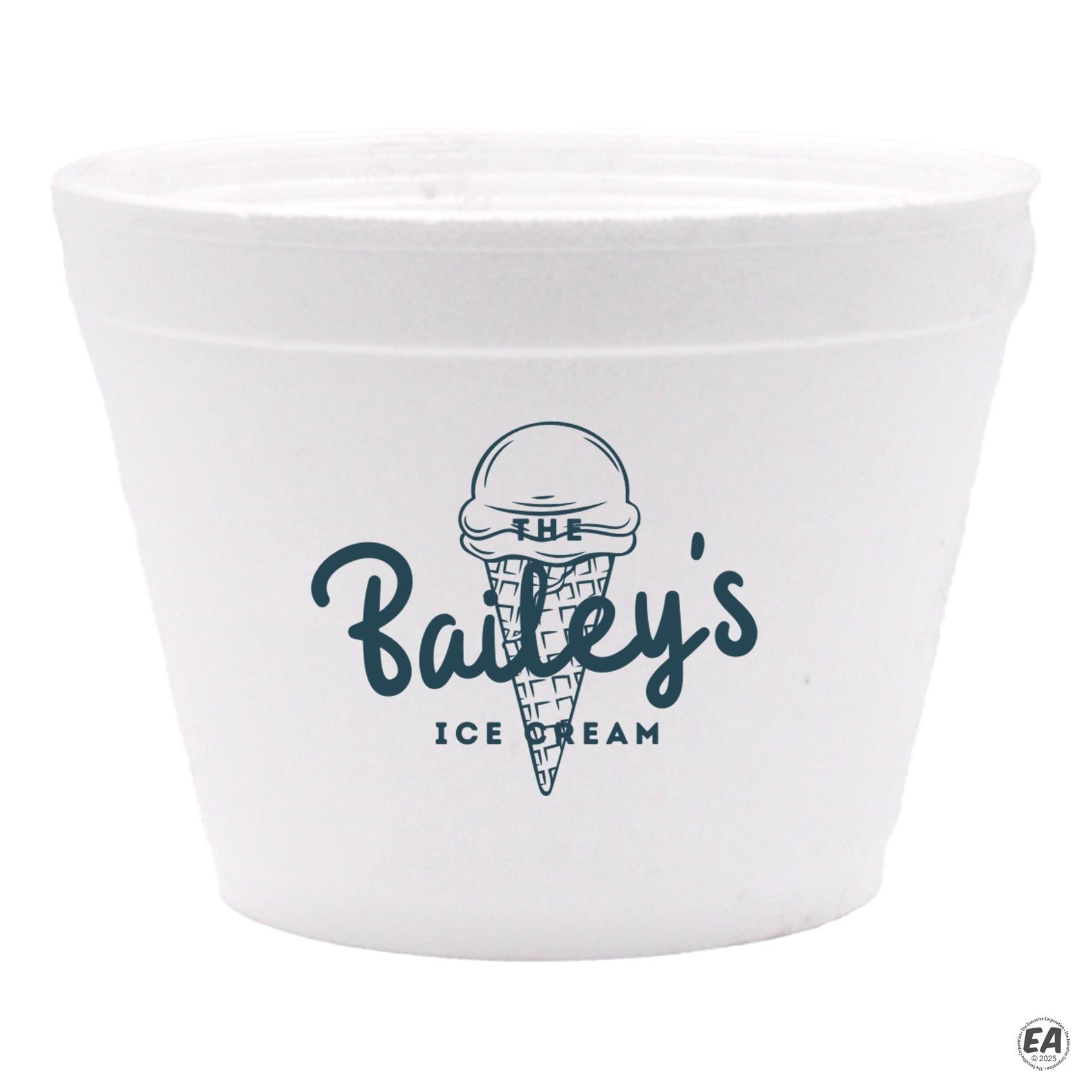 Branded 16 oz. White Styrofoam Food Container - Printed | Customized ...