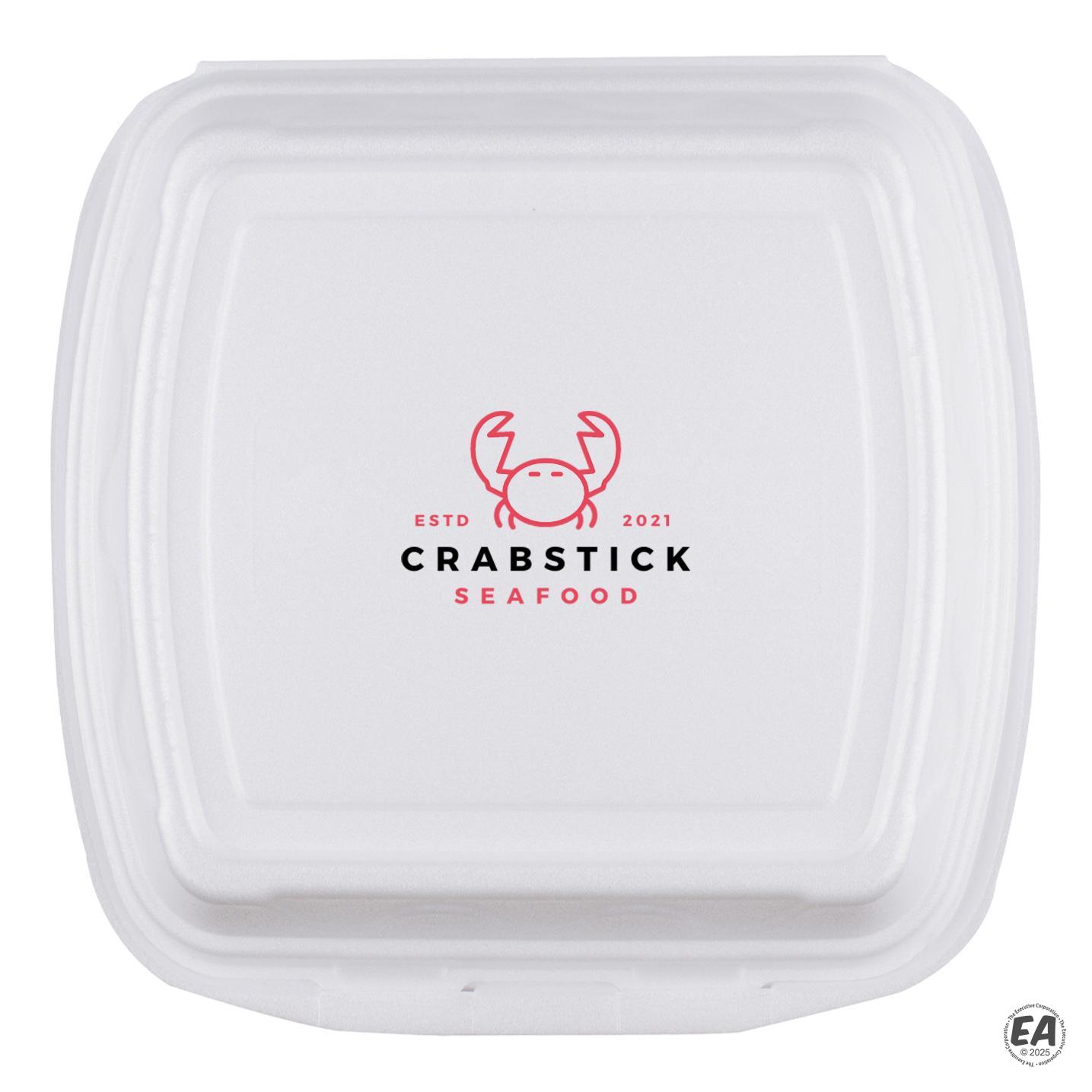 Customized Styrofoam Takeout Container 9x9 | Promotional Food ...