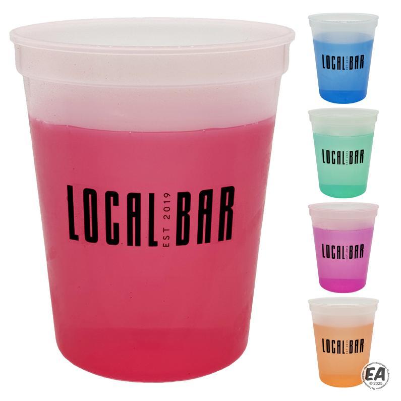 Promotional 16 oz. Color Changing Stadium Cup | Customized Plastic Cups ...