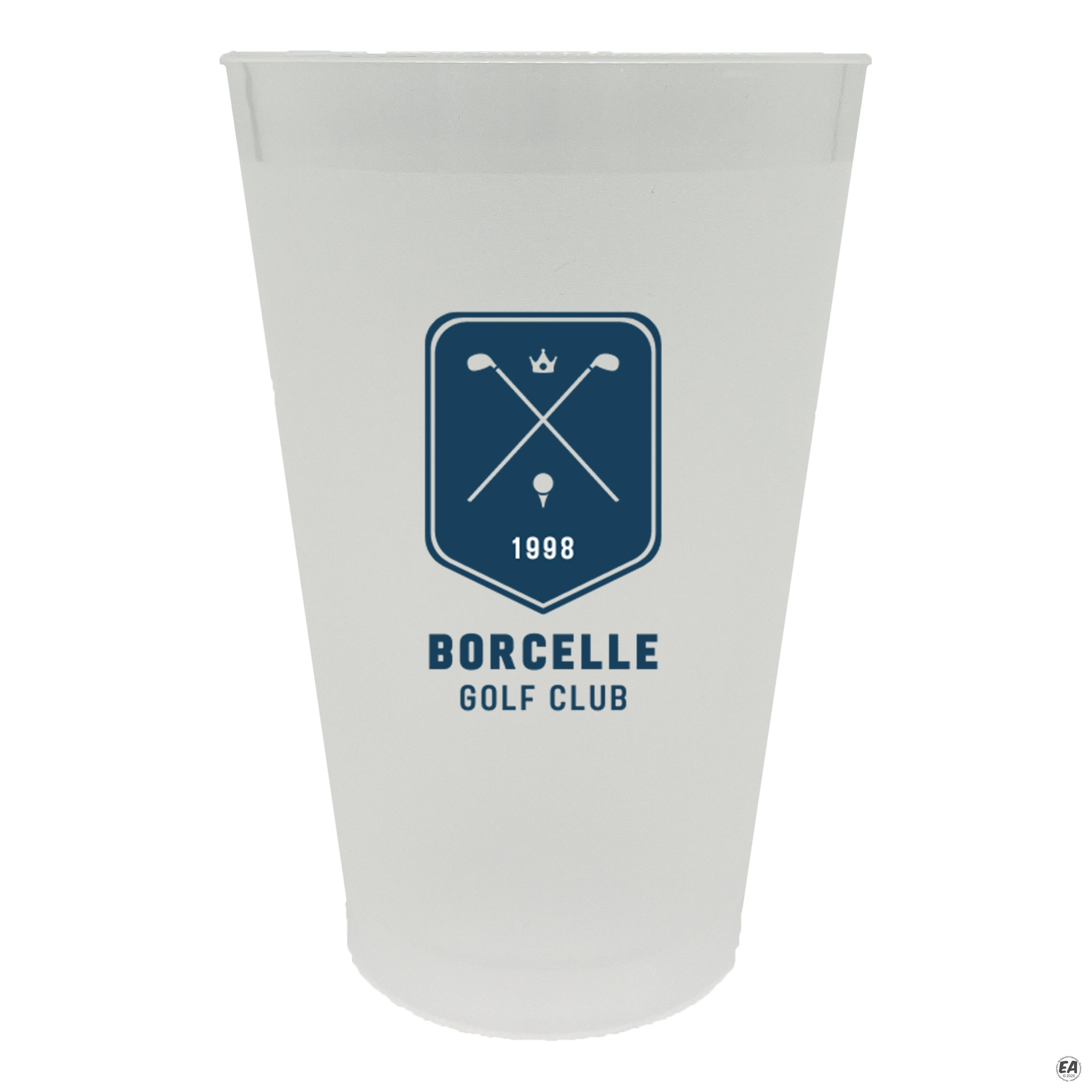Custom 24 oz. Frosted Unbreakable Plastic Disposible Cup | Customized ...