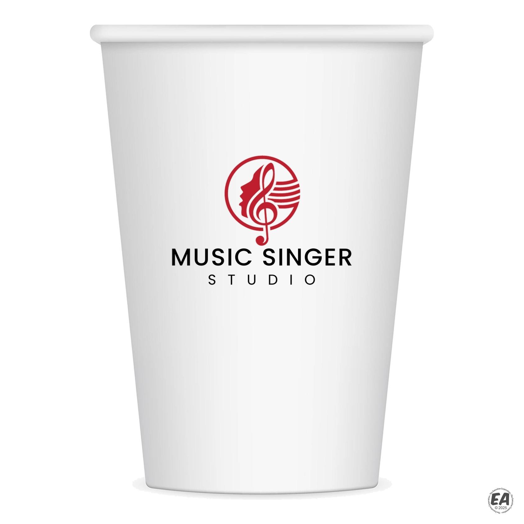 Customized 16 oz. White Paper Cup | Promotional Paper Cups | Branded 16 ...