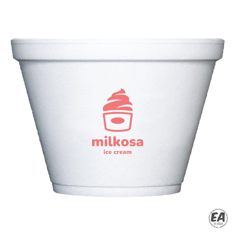 Customized 3.5 oz. Styrofoam Ice Cream Cup or Sampler Cup | Custom Foam ...