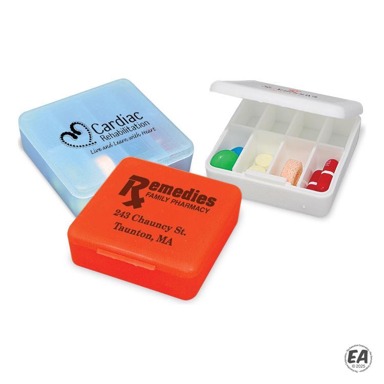 Customized Compact Pill Box | Branded Pill Cases | Promotional Compact ...