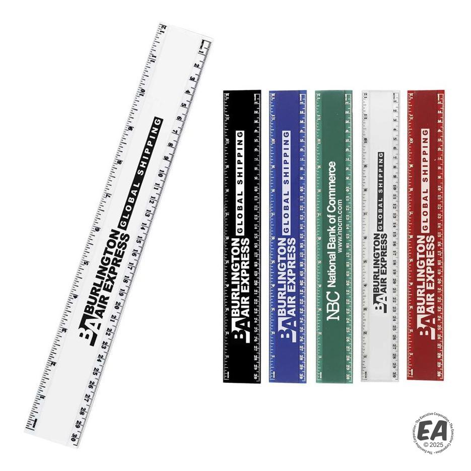 Branded Pro-Scale 12 Plastic Ruler | Promotional Rulers | Customized Pro-Scale 12 Plastic Ruler ...