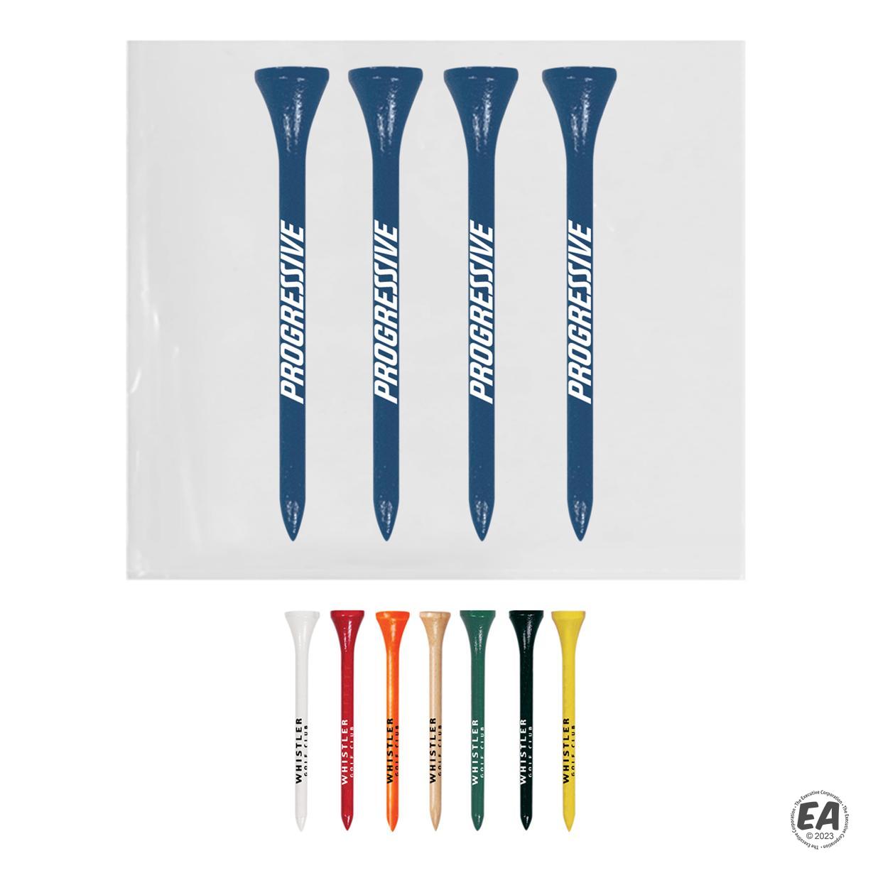Customized Golf Pack: 4 Tall Golf Tees | Promotional Golf Tees ...