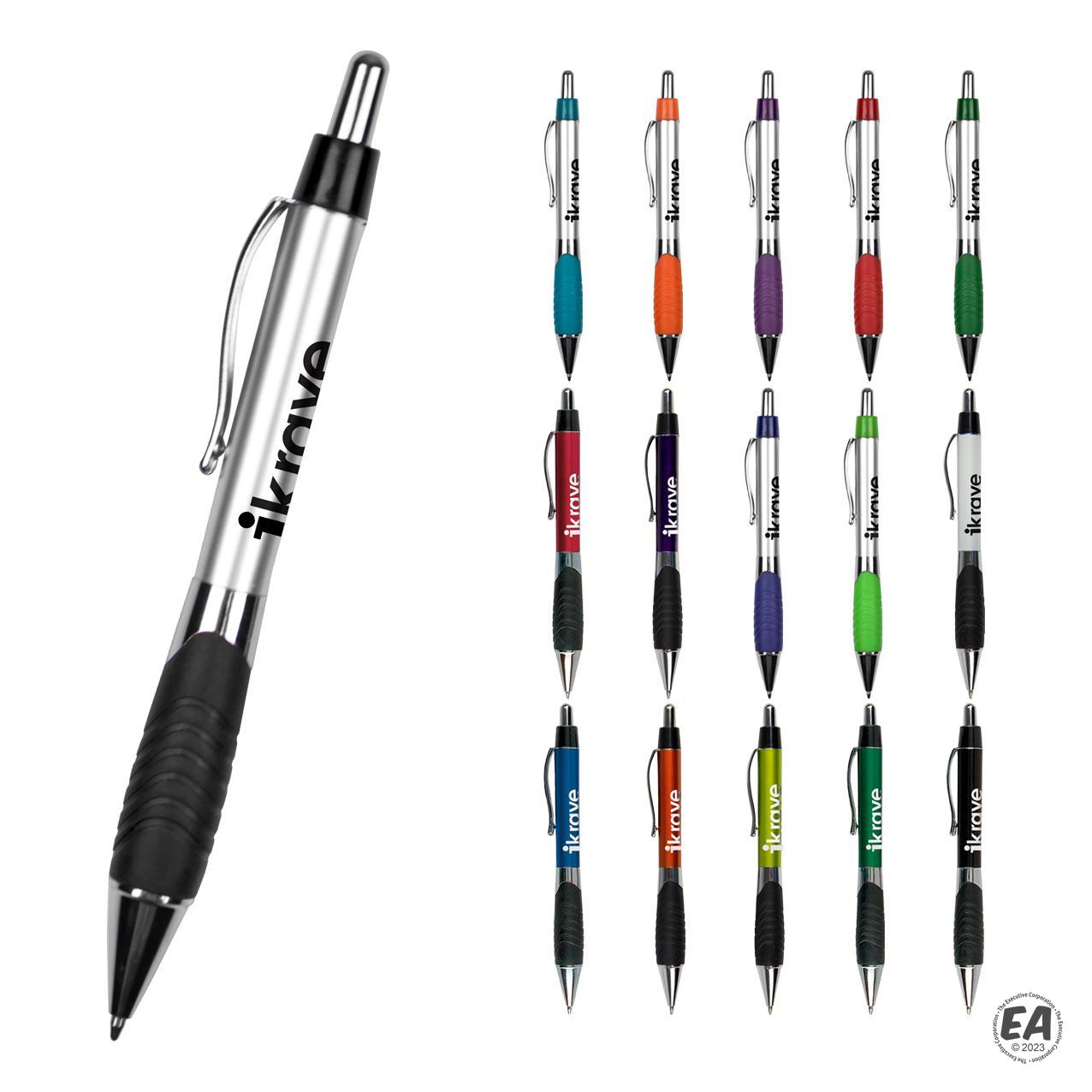 Customized Wolverine Metallic Gripper Pen | Promotional Click Pens ...