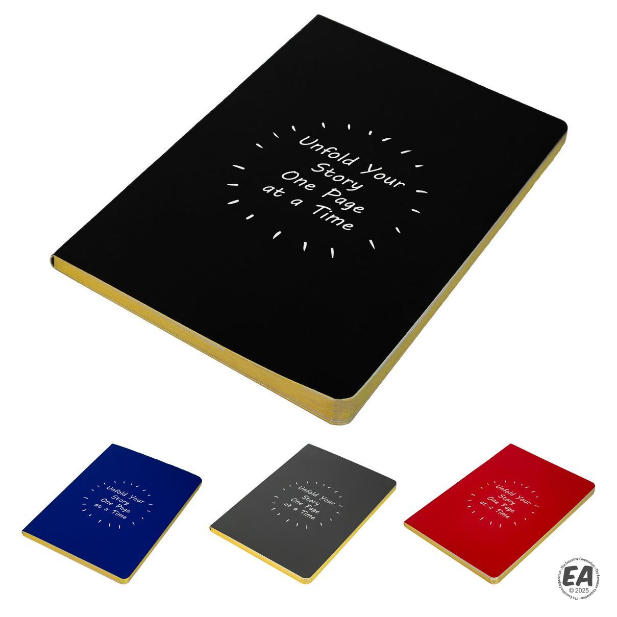 Promotional Starlight Gold Edge Notebook 5X7 | Customized Notebooks ...