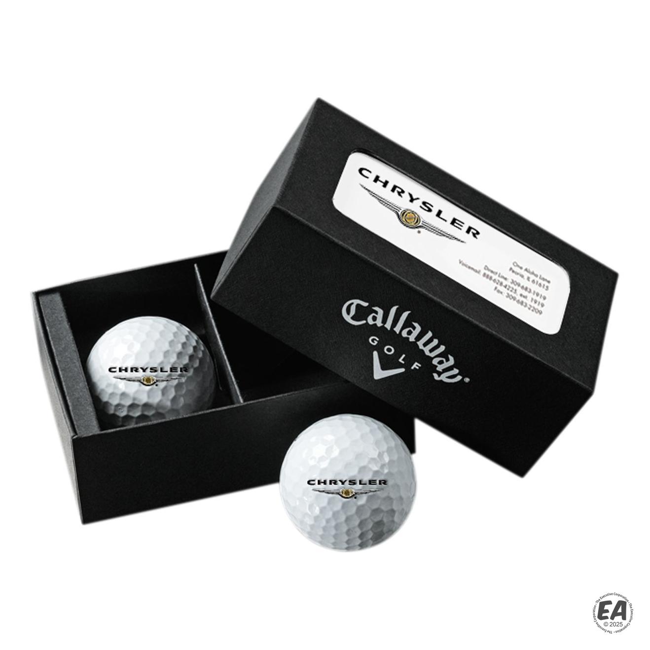Branded Callaway Business Card Box with Warbird Golf Balls | Custom ...