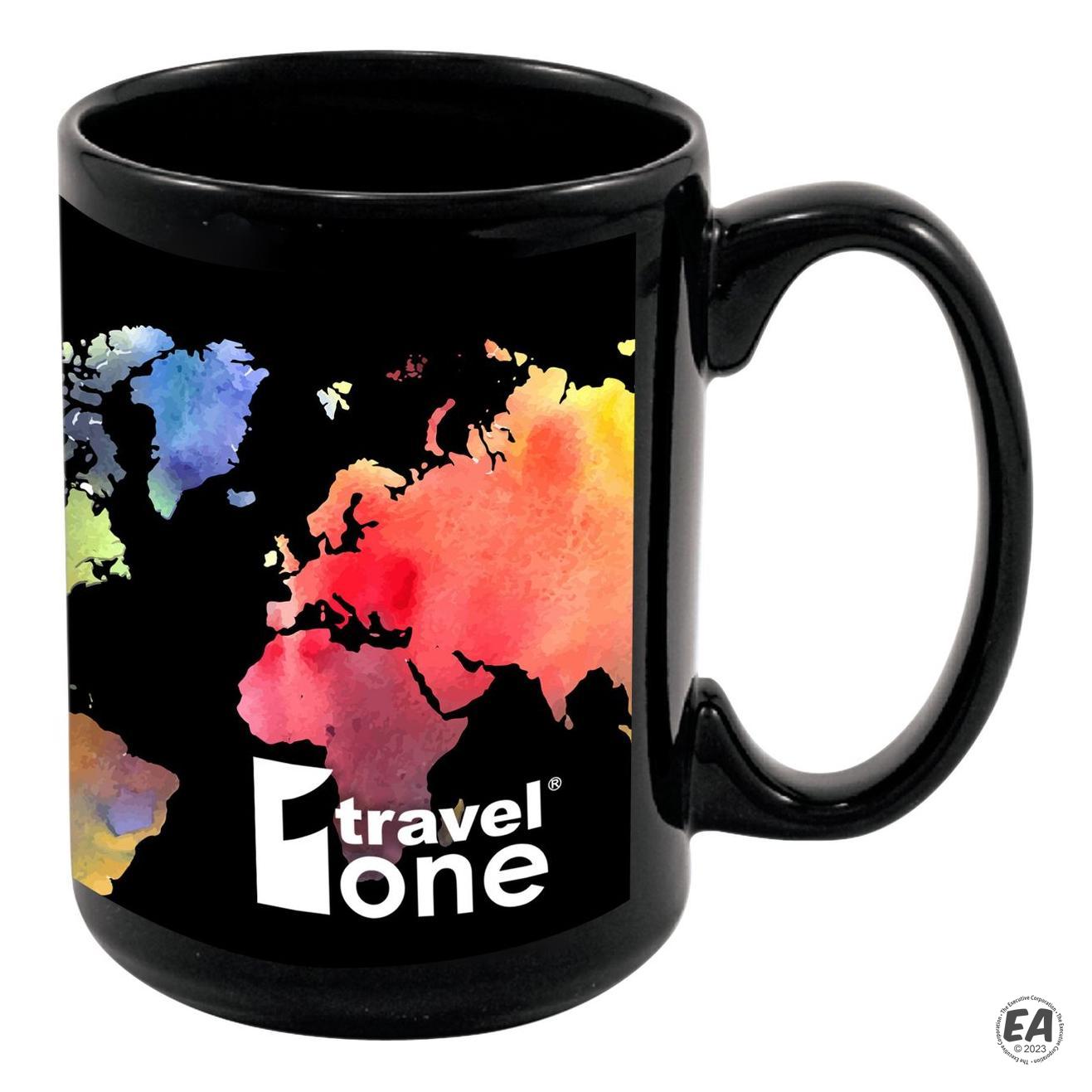 Customized Full Color 15 oz Black Stoneware Magna Mug | Branded Bistro ...