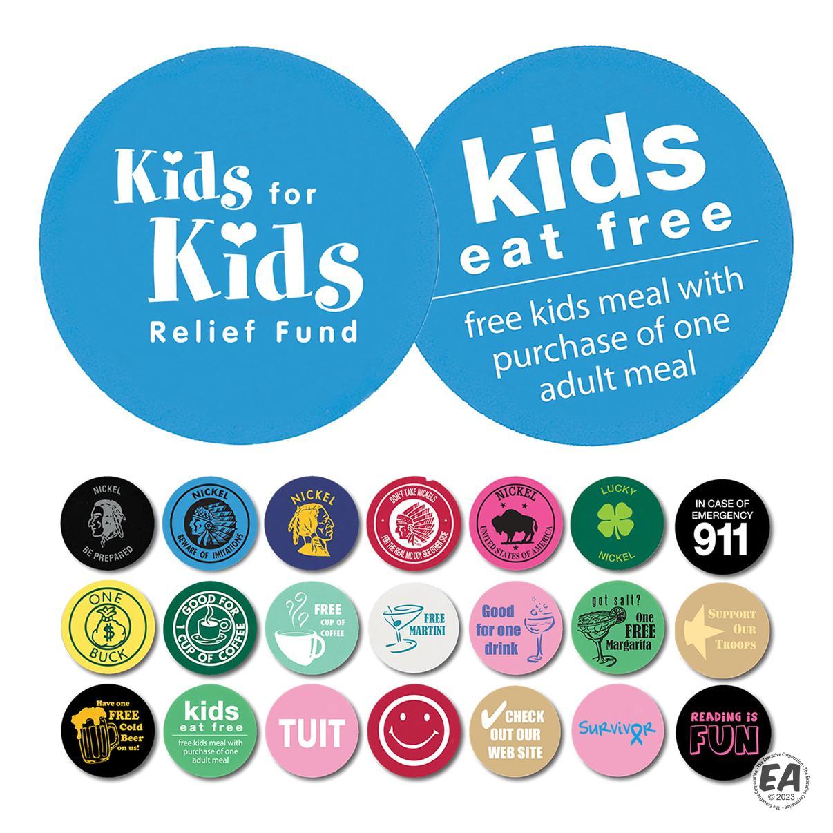 Custom Plastic Nickels | Customized Tokens | Promotional Plastic Nickels