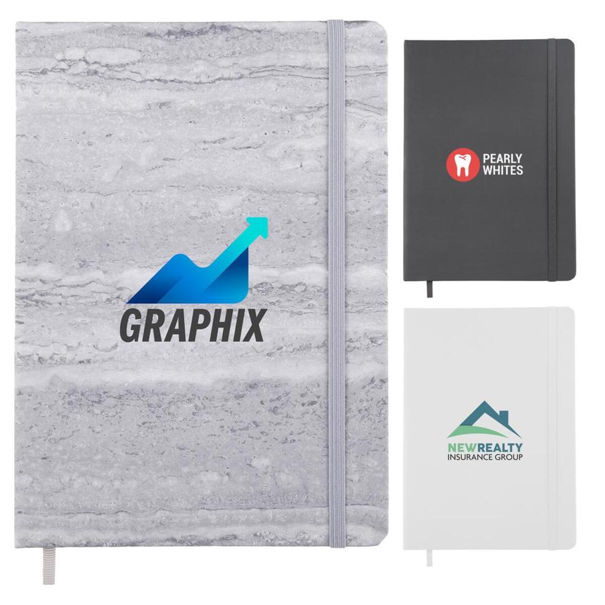 Customized Quarry Stone Paper Notebook 6x8.5 | Custom Notebooks ...