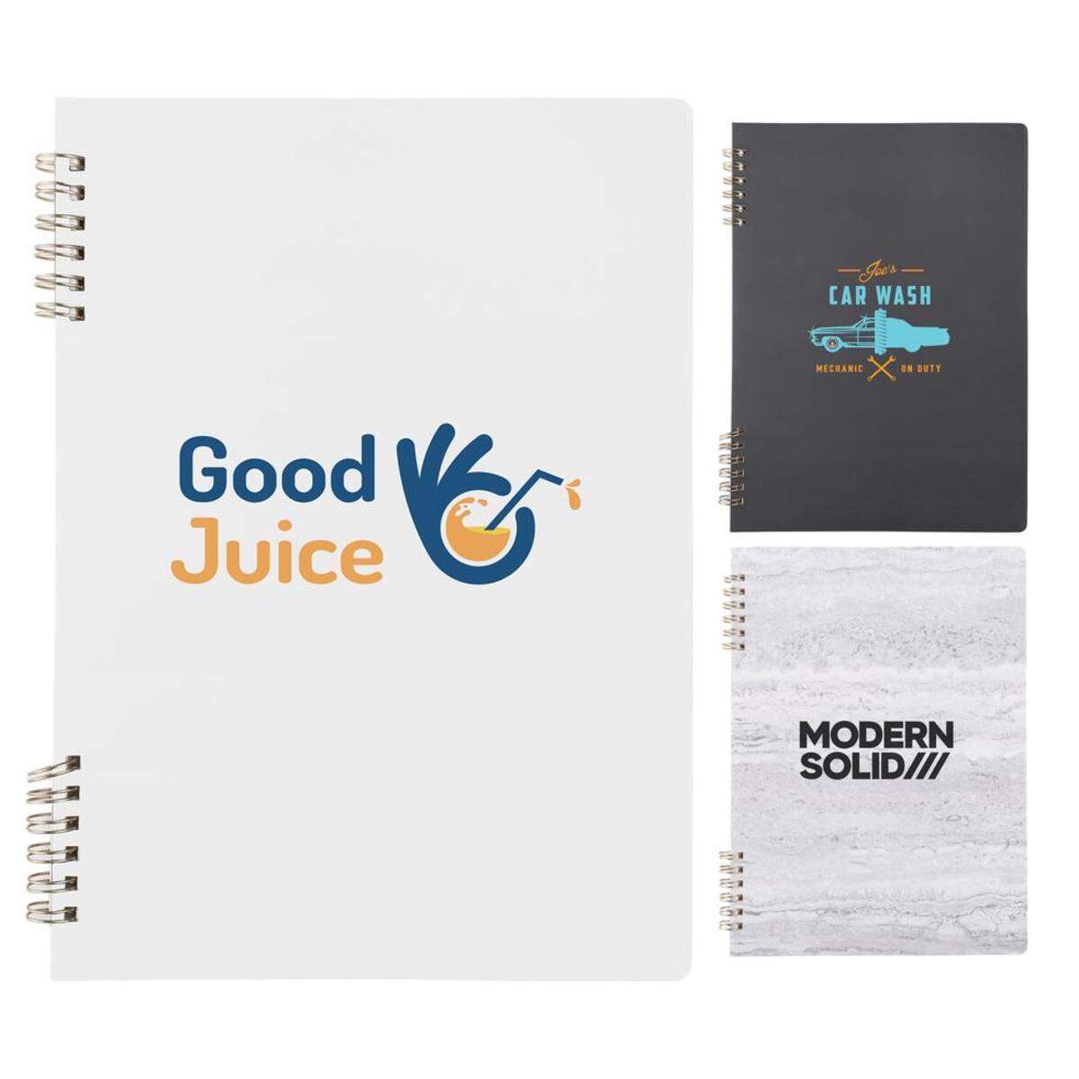 Promotional Quarry Stone Paper Ring Bound Notebook 7x9.75 | Customized ...