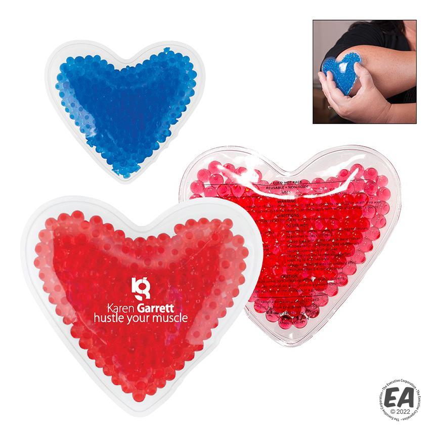Branded Heart Hot/Cold Gel Pack | Custom Hot Cold Packs | Promotional ...