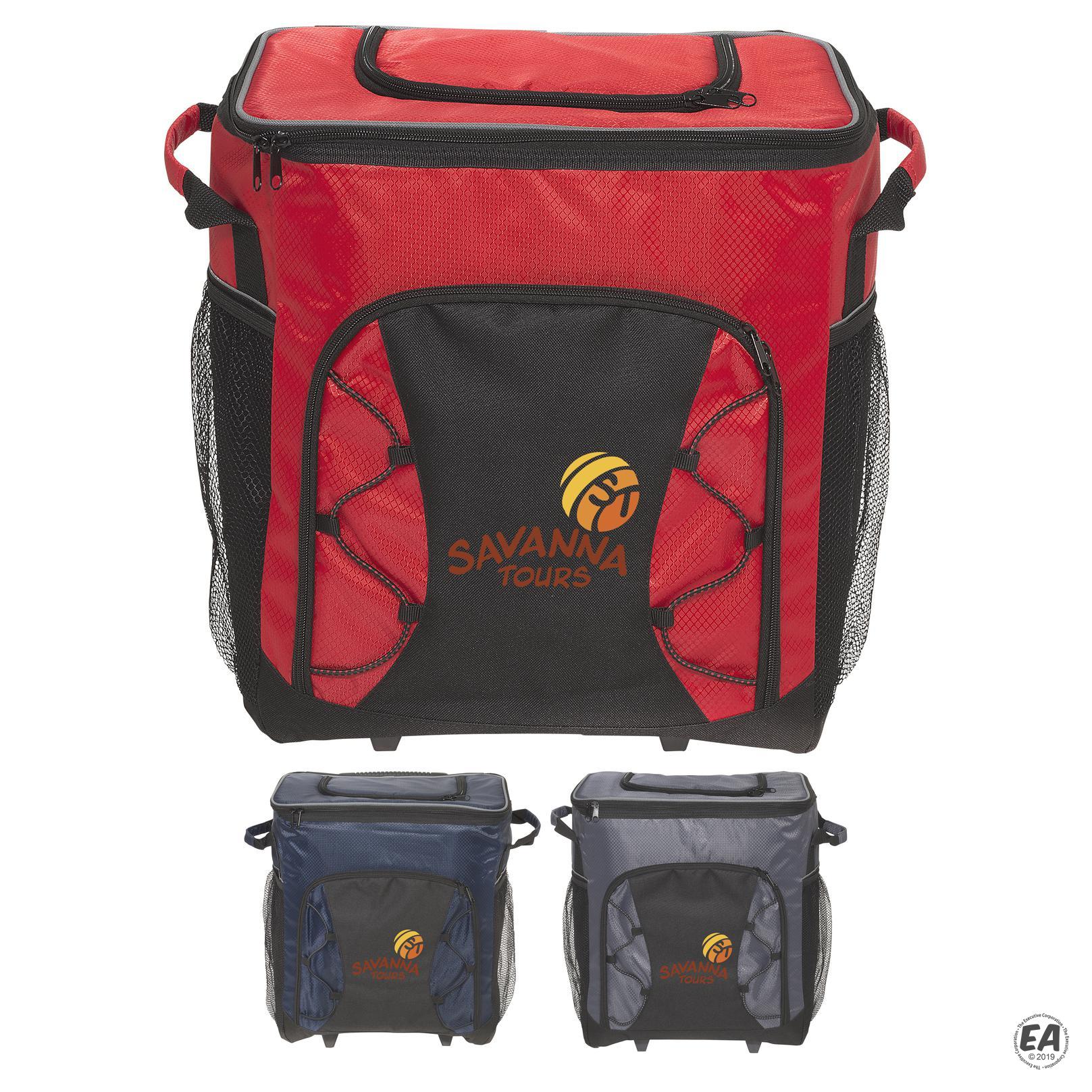 Promotional Diamond Collection Rolling Cooler | Customized Cooler Bags ...