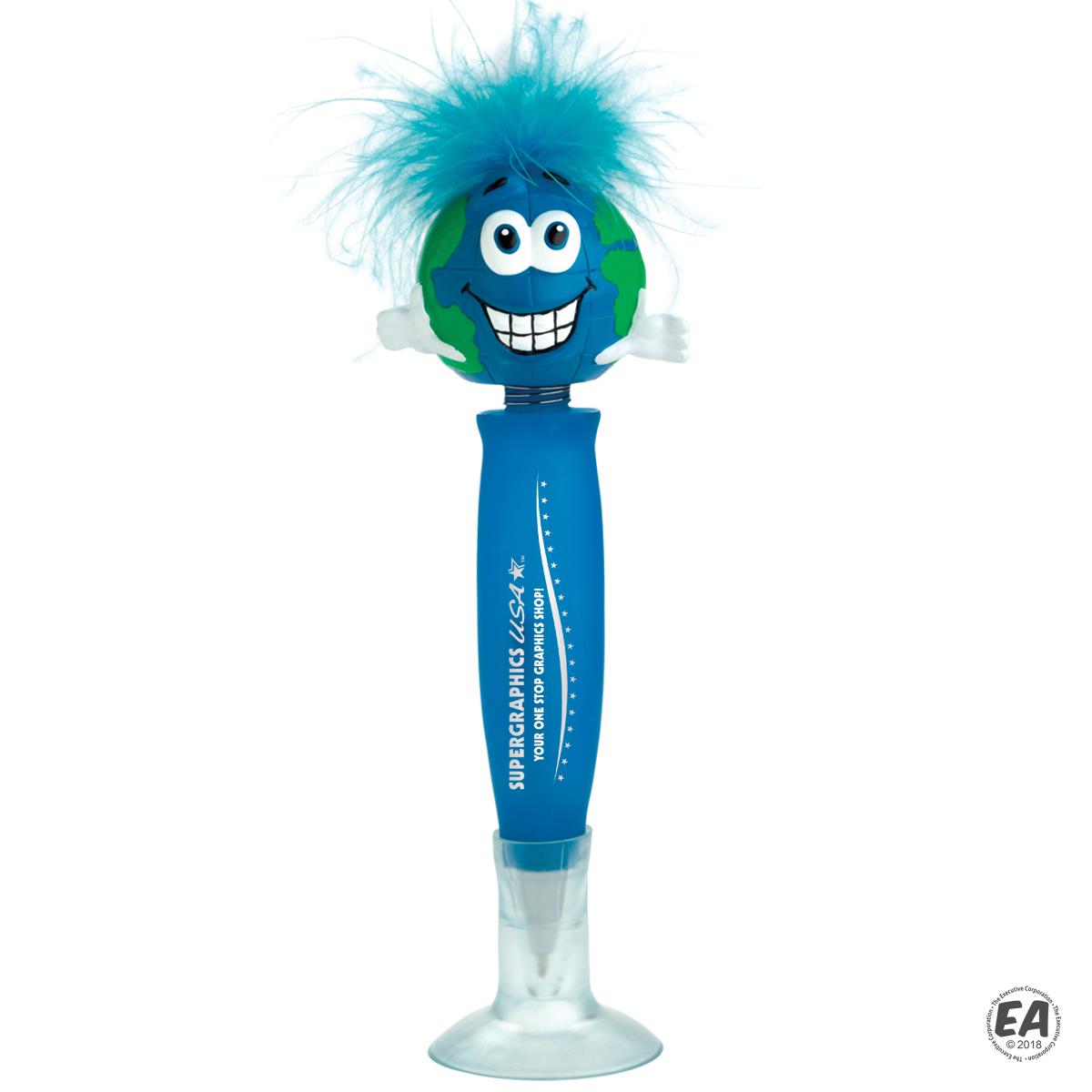 Promotional Earth Bobble Head Pen | Customized Novelty Pens | Branded ...