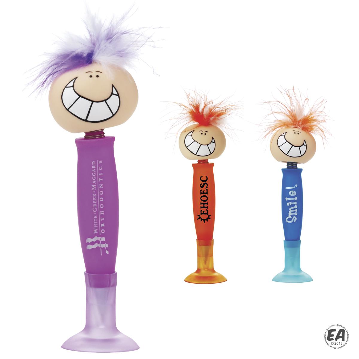 Branded Original Big Smile Goofy Pen | Promotional Novelty Pens ...