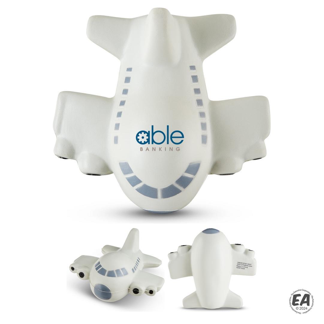 Customized Airplane Shaped Stress Reliever | Branded Stress Relievers ...
