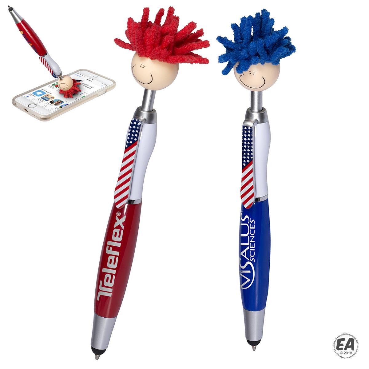 Customized Patriotic MopTopper Pen | Custom Novelty Pens | Promotional ...