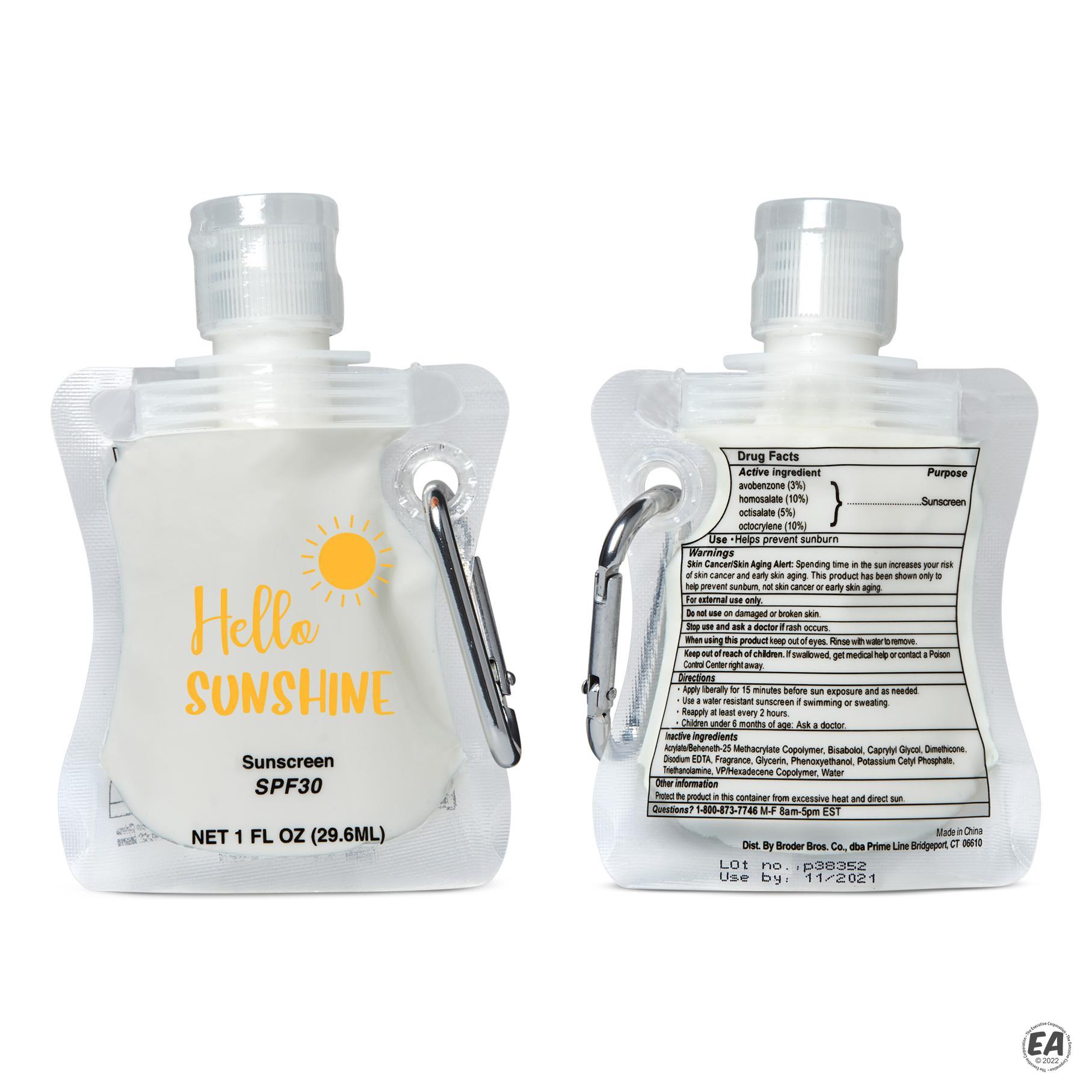 Customized Collapsible 1 oz. SPF 30 Sunscreen | Promotional Sun Screens ...