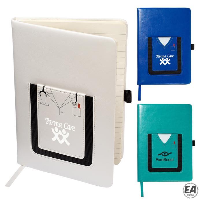 Promotional Leeman Medical Theme Journal Book with Cell Phone Pocket ...