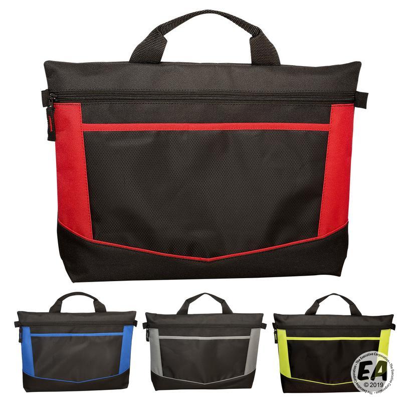 Customized Go-Fer Lightweight Polyester Briefcase | Promotional ...