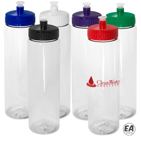 Custom 32 oz. Freedom Bottle with Push-Pull Lid | Promotional Water ...