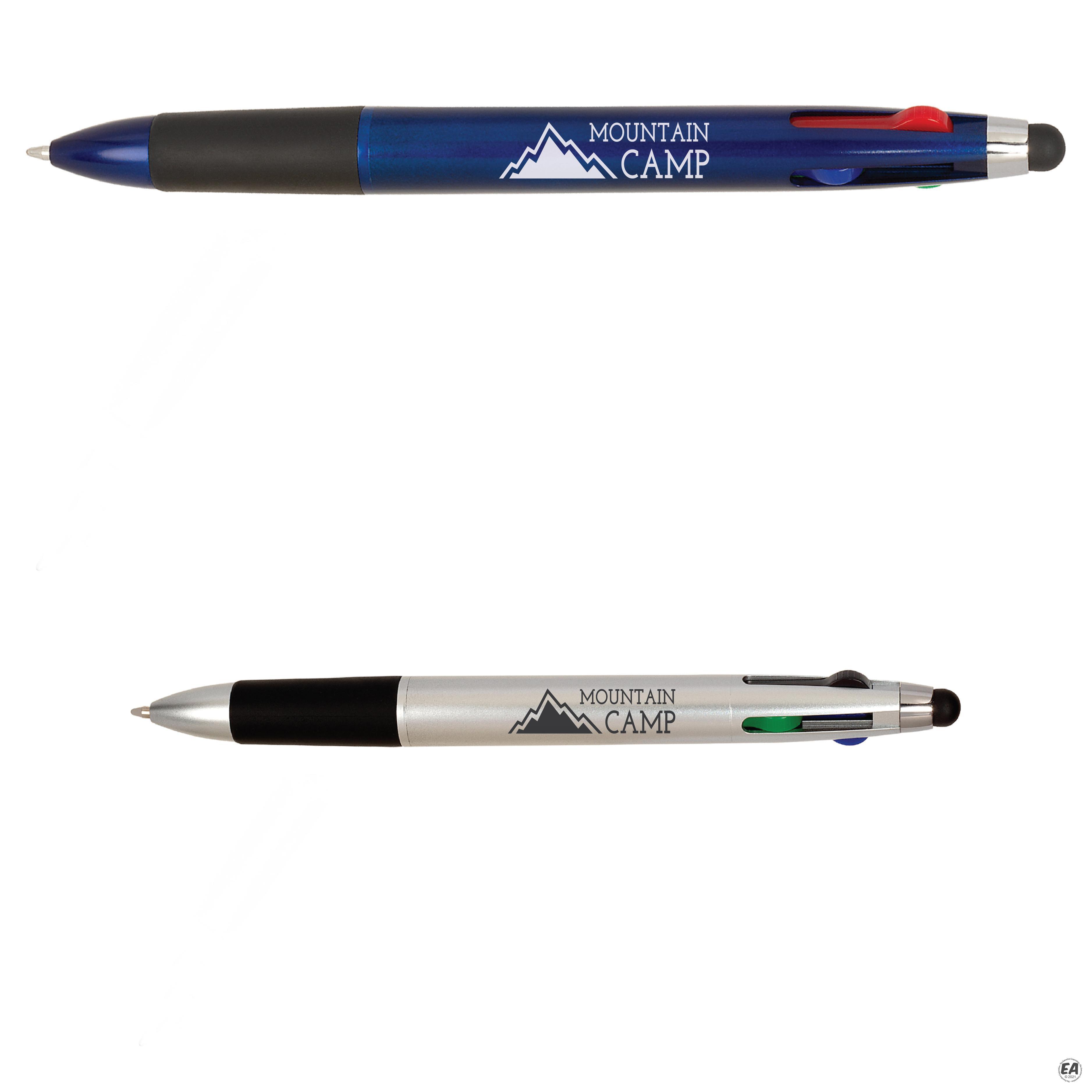 Customized Quad Color-Write Pen with Stylus | Promotional Multi Ink ...