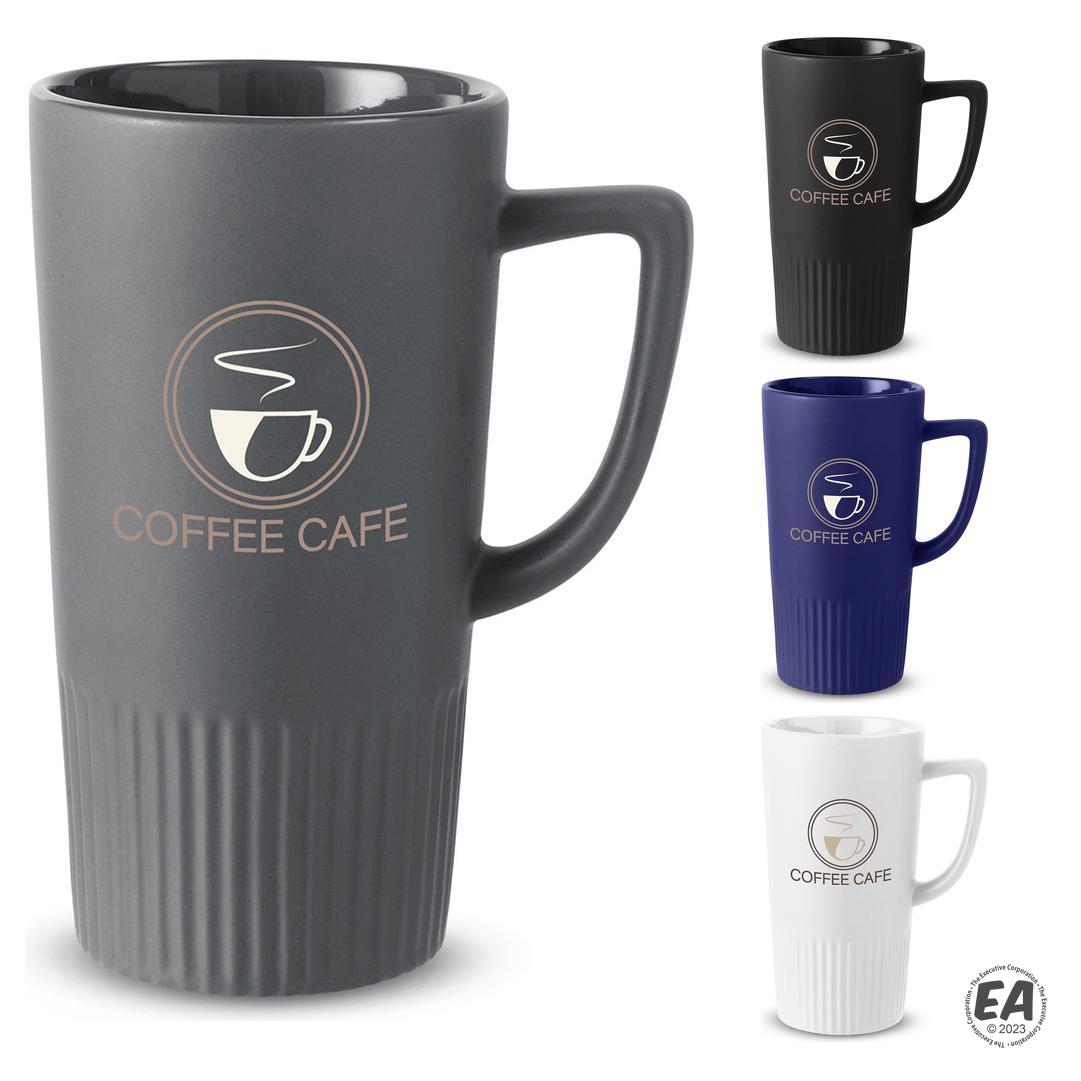 Promotional 20 oz Texture Base Ceramic Mug | Custom Coffee Mugs ...