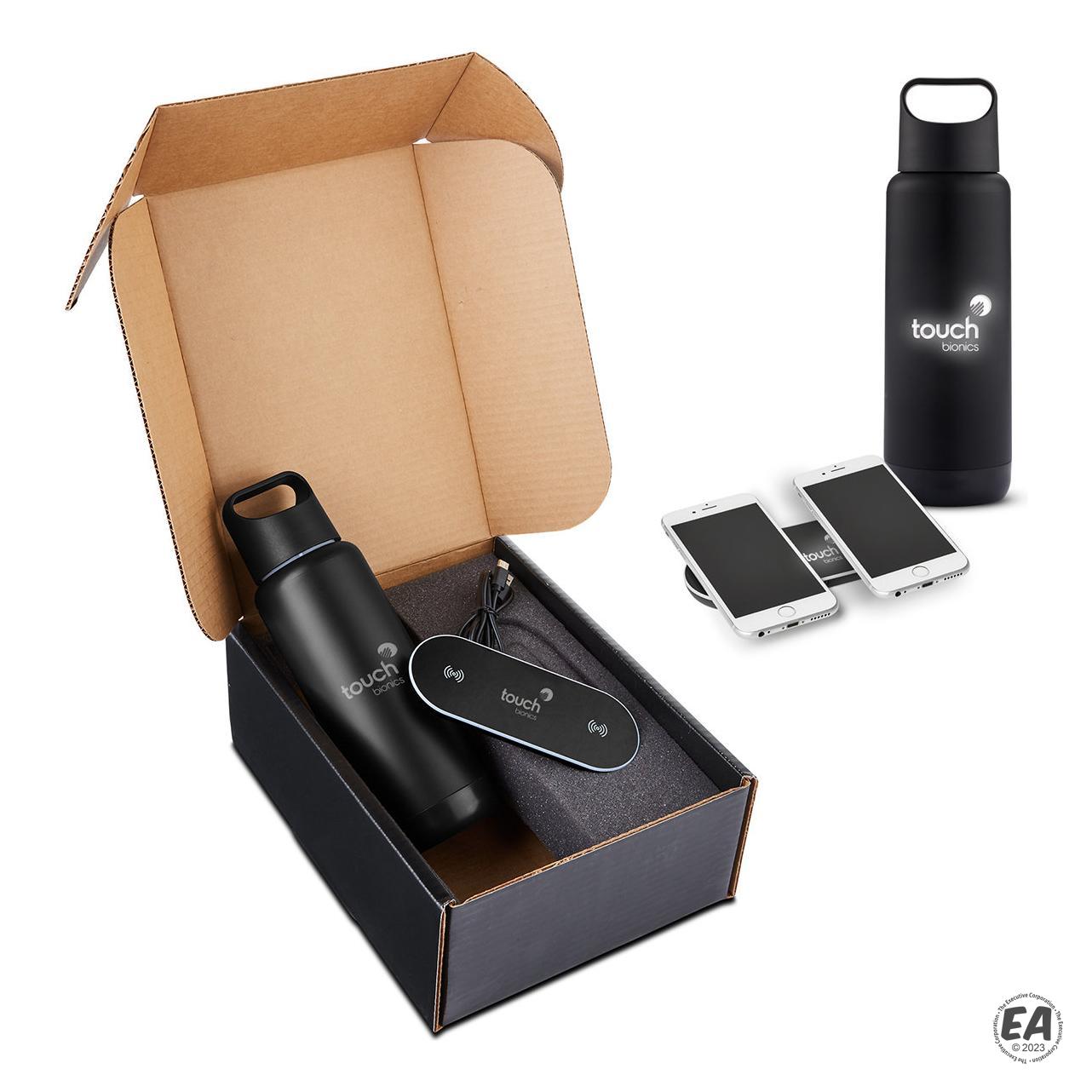 Custom Light-Up-Your-Logo Essentials Gift Set | Customized Drinkware ...