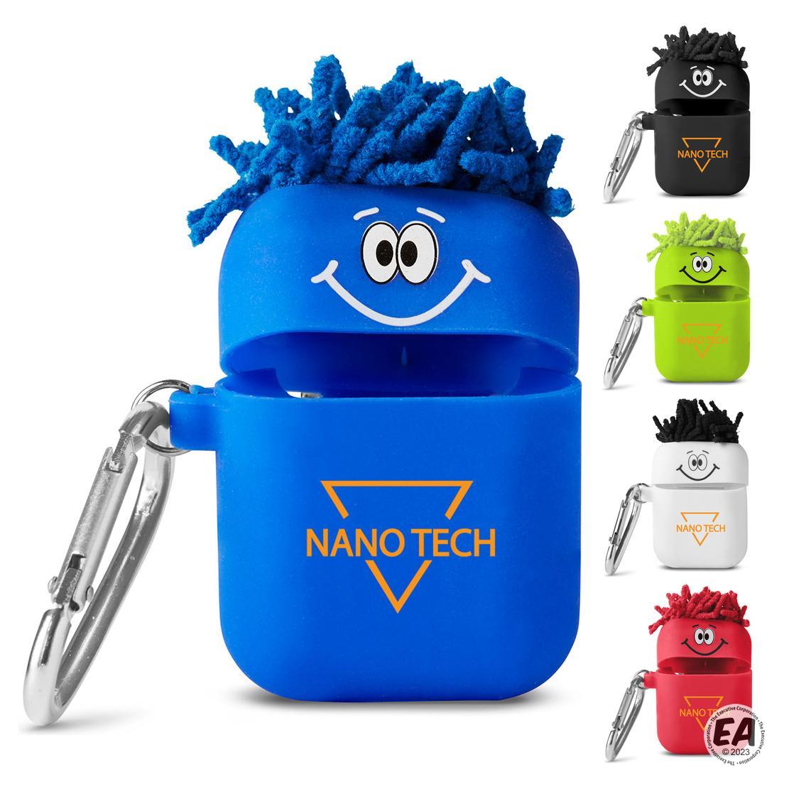 Promotional Silicone Earbud Case with Carabiner | Custom Travel ...