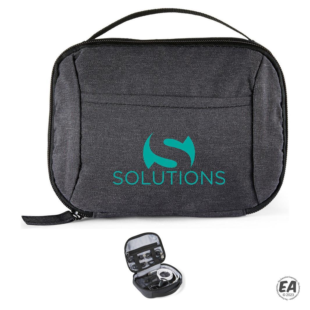 Customized Tech Accessory Travel Organizer Pouch | Promotional Travel ...