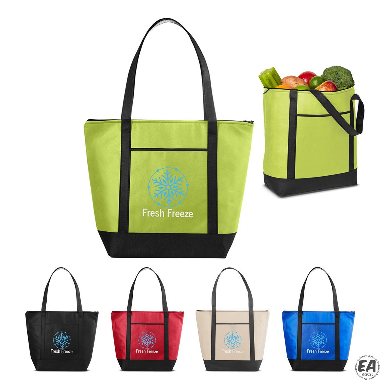 Customized Medium Size Non-Woven Cooler Tote | Branded Insulated ...