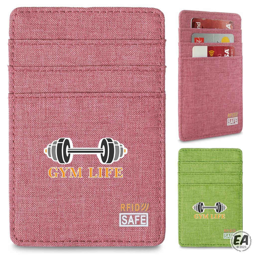 Promotional Heathered RFID Wallet | Customized Travel Wallets | Branded ...