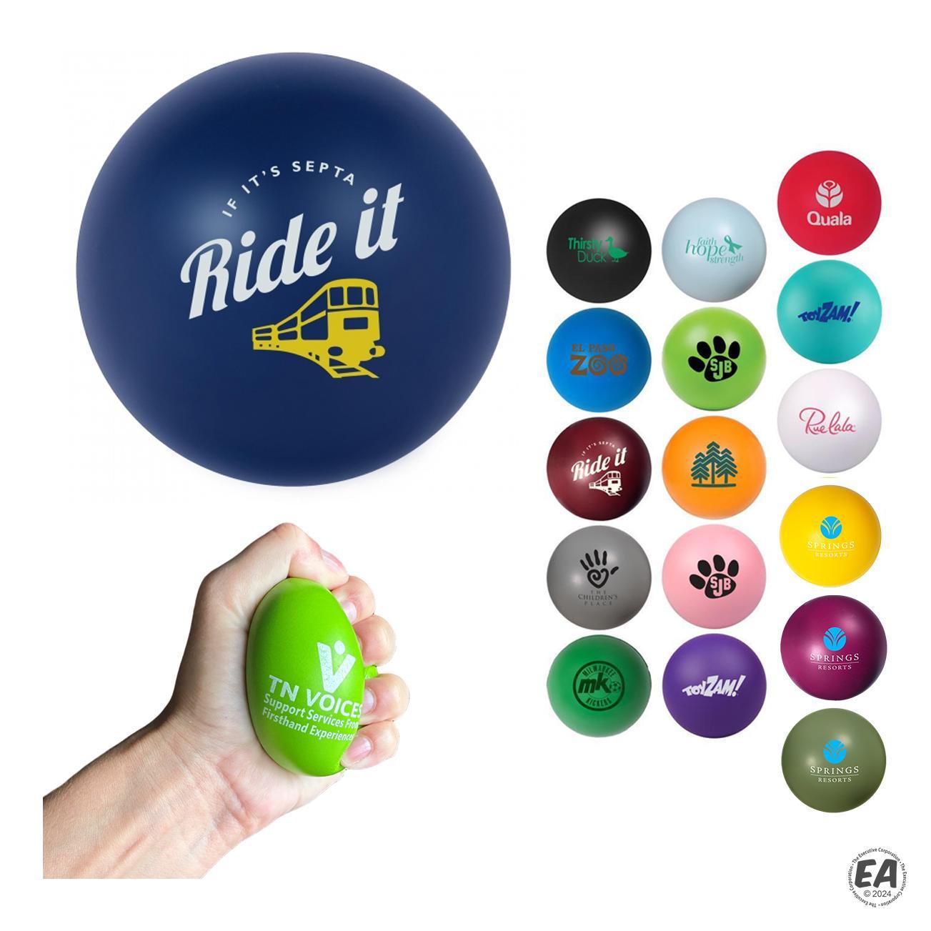 Promotional Round Stressballs | Customized Stress Relievers | Custom ...