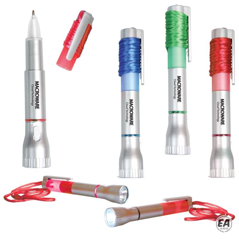 Branded Pen Light with Breakaway Lanyard | Customized Lanyard Pens ...