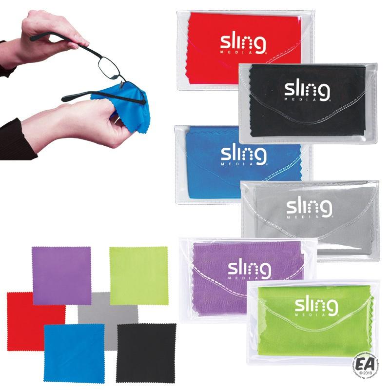 Customized Microfiber Cleaner Cloth Pouch | Branded Microfiber Cloths ...