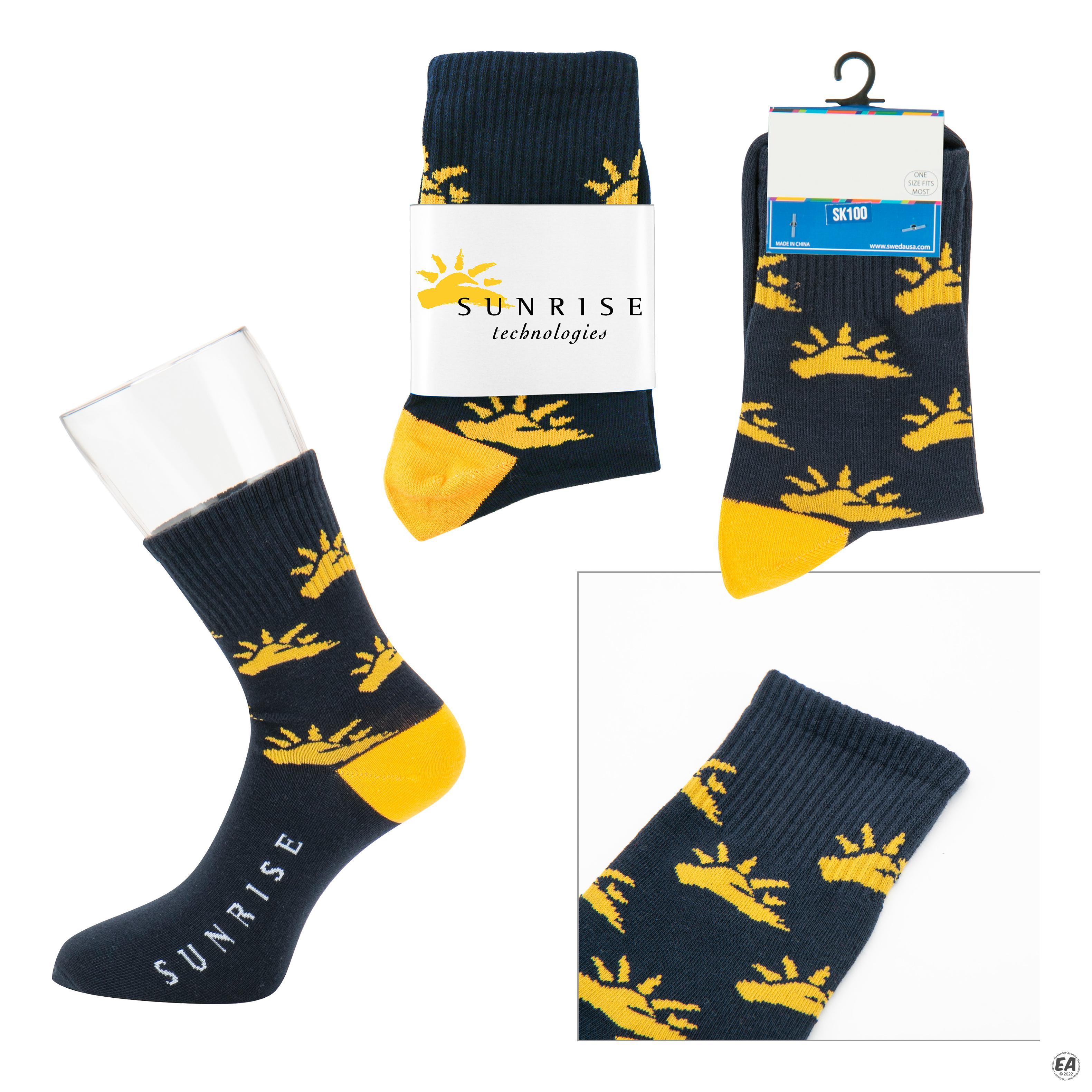 Custom Classic Business Style Socks - Woven | Promotional Socks ...