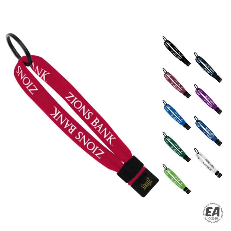 Custom 1/2 Cotton Wrist Retainer with Slider & Metal Split-Ring ...